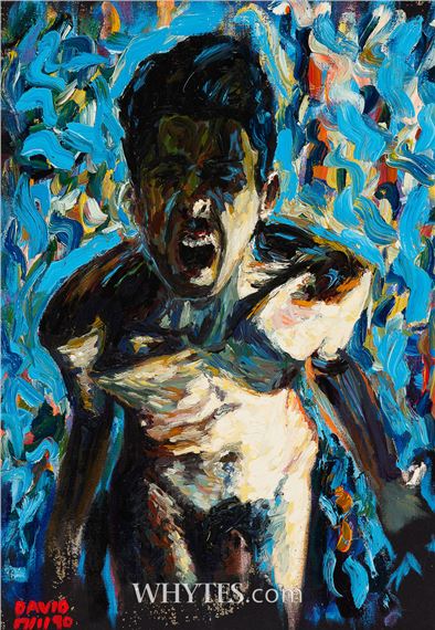 David Murphy | SELF-PORTRAIT IN BLUE (SCREAMING (1990) | MutualArt