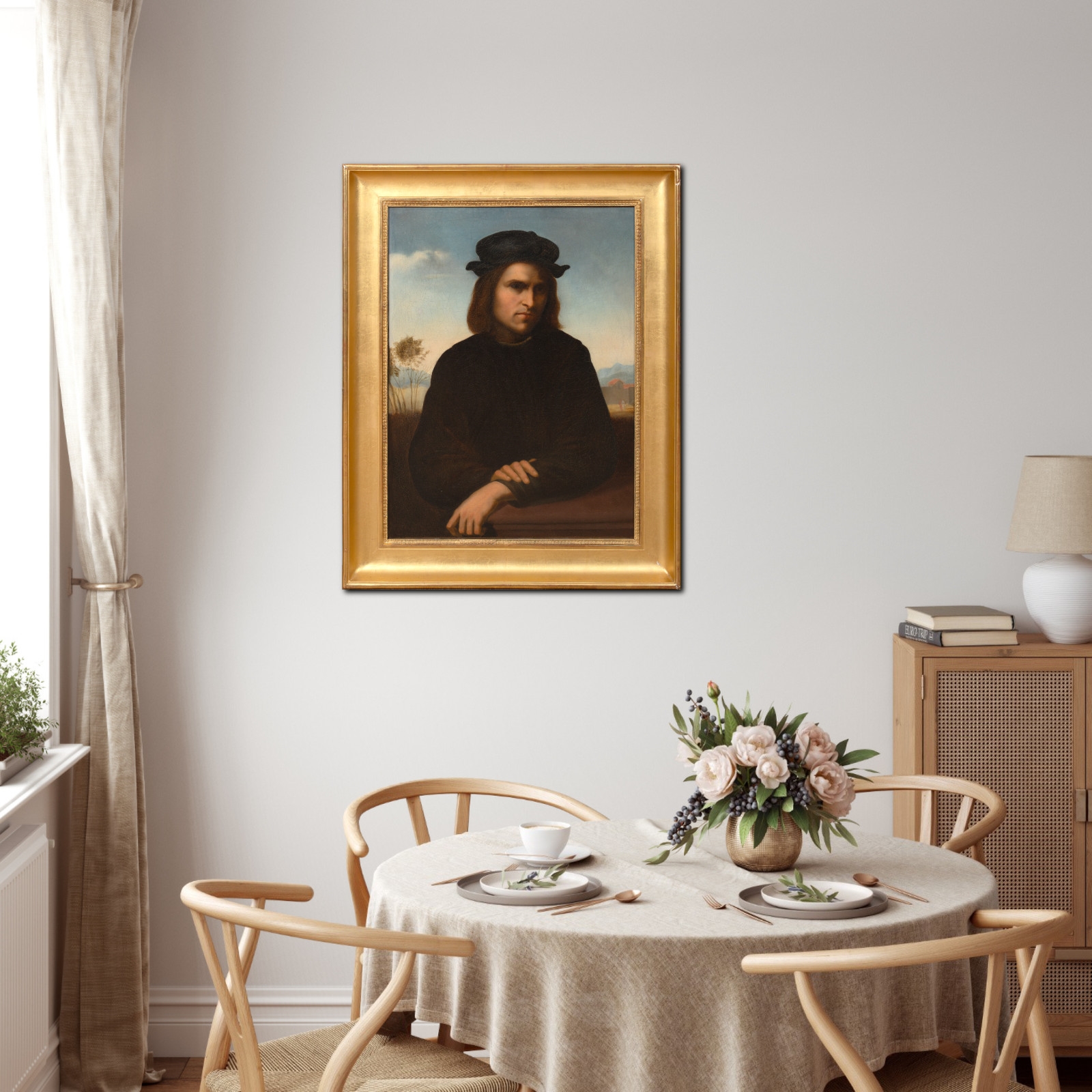 Franciabigio | Large 17th Century Italian Renaissance Portrait of Man ...