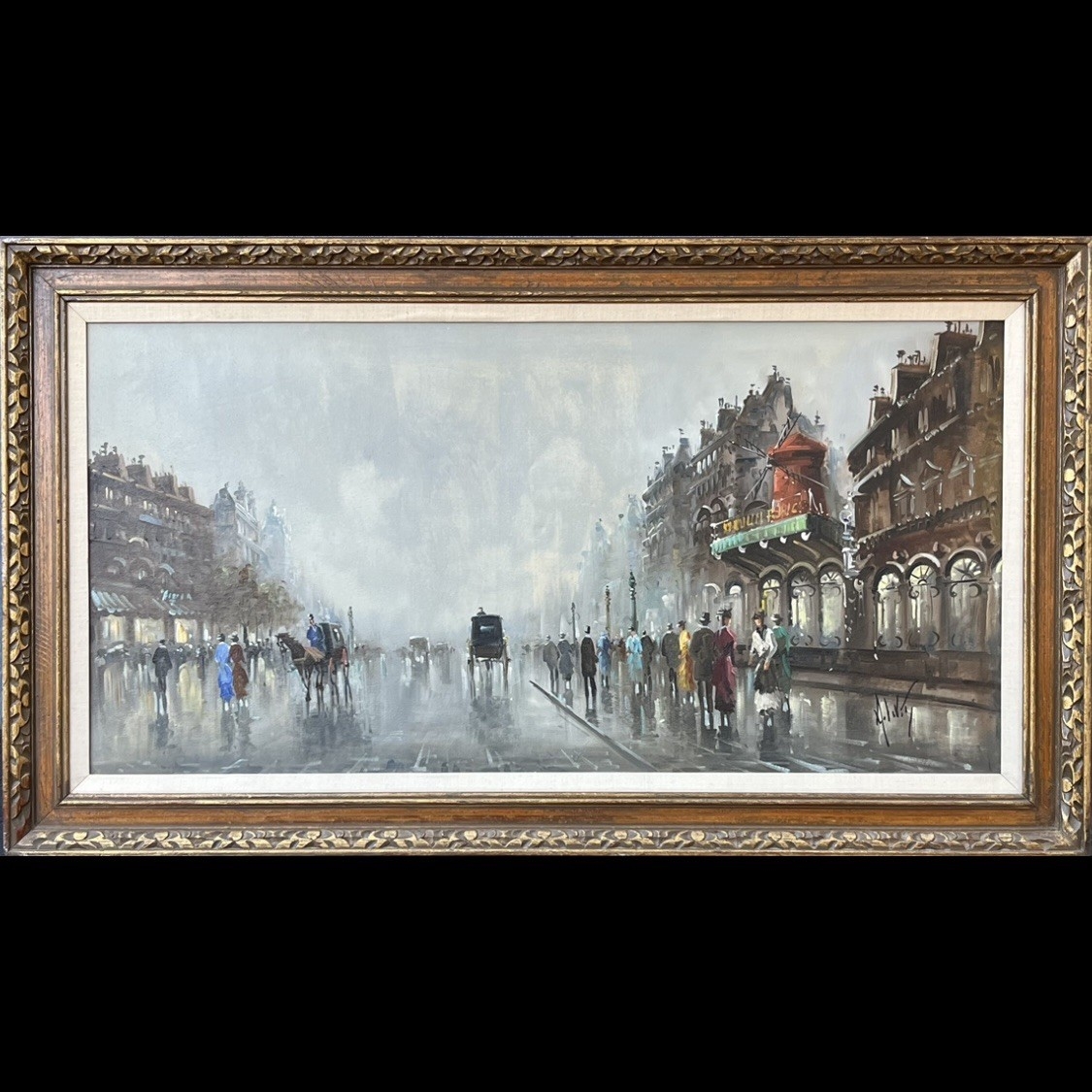 Antonio DeVity | Original Oil Painting Impressionism Paris Street Scene ...