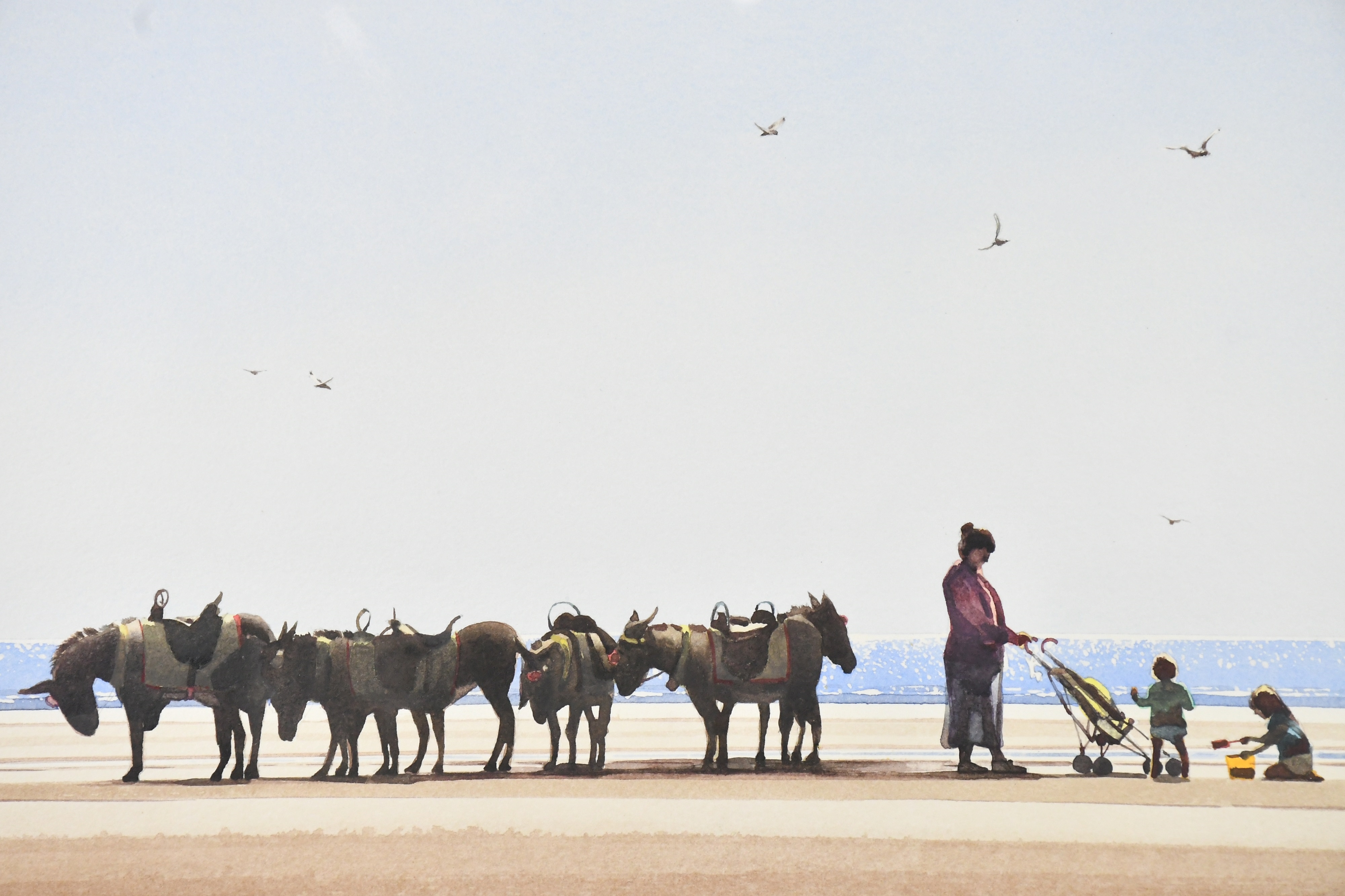 Robert Littleford | beach scene | MutualArt