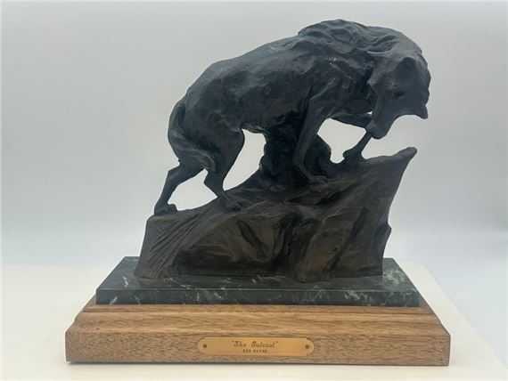 Ken Payne | The Outcast - Bronze Sculpture - Marble Slab on Wood - 1990 ...
