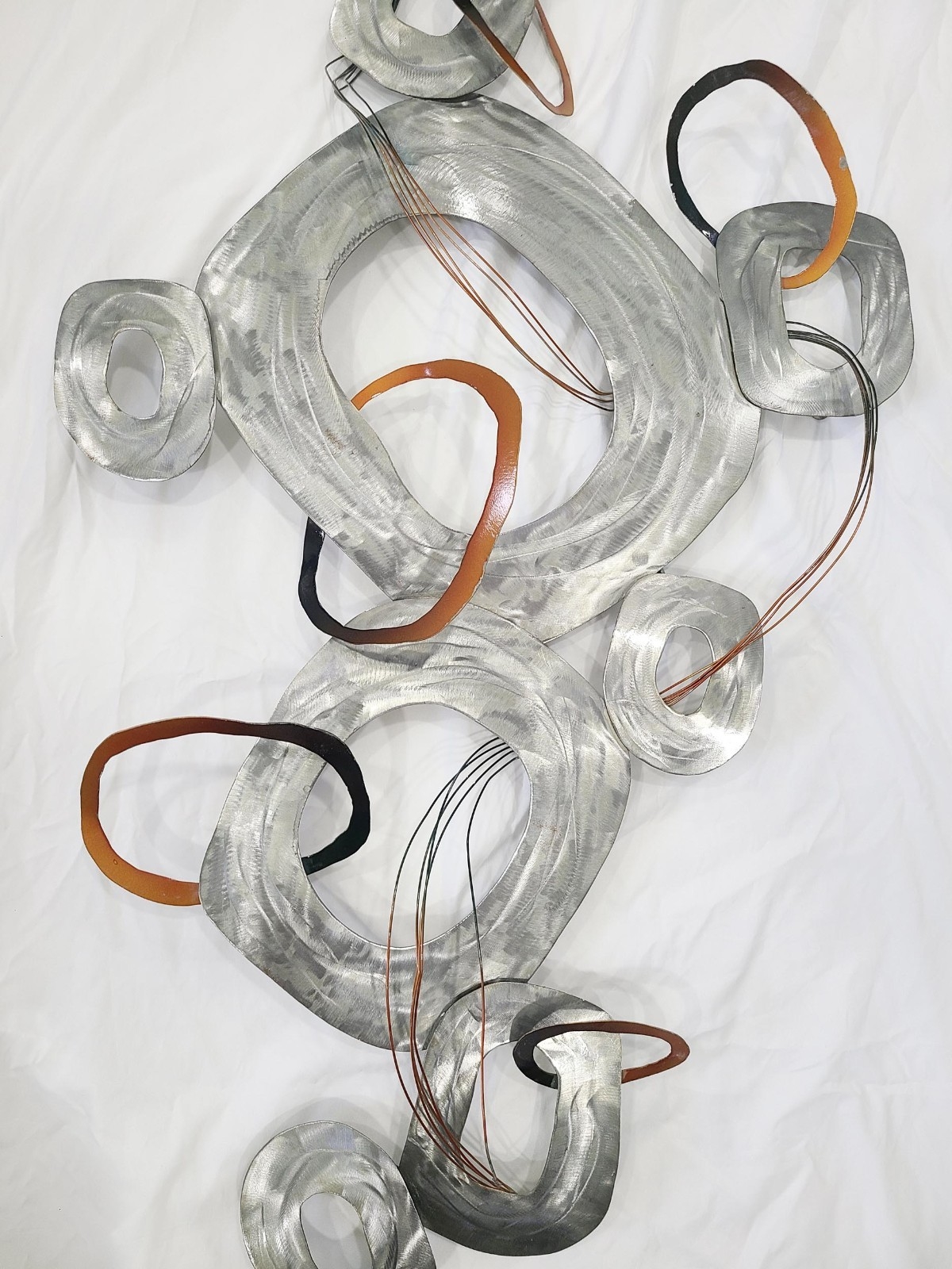 Curtis Jeré | Curtis Jere Brushed Metal Wall Art Sculpture (2006 ...