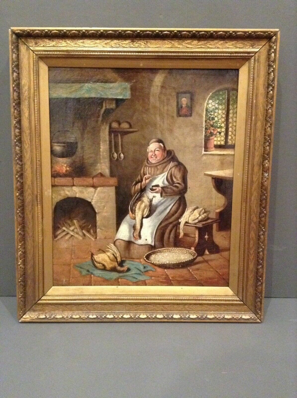 William Henry Knight | Monk Preparing Bird For Meal (Circa 1860 ...