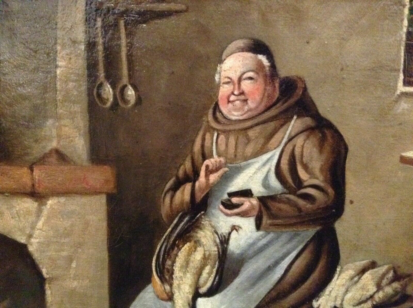 William Henry Knight | Monk Preparing Bird For Meal (Circa 1860 ...