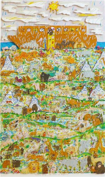 James Rizzi | FORTY DAYS AND FORTY NIGHTS (1989) | MutualArt