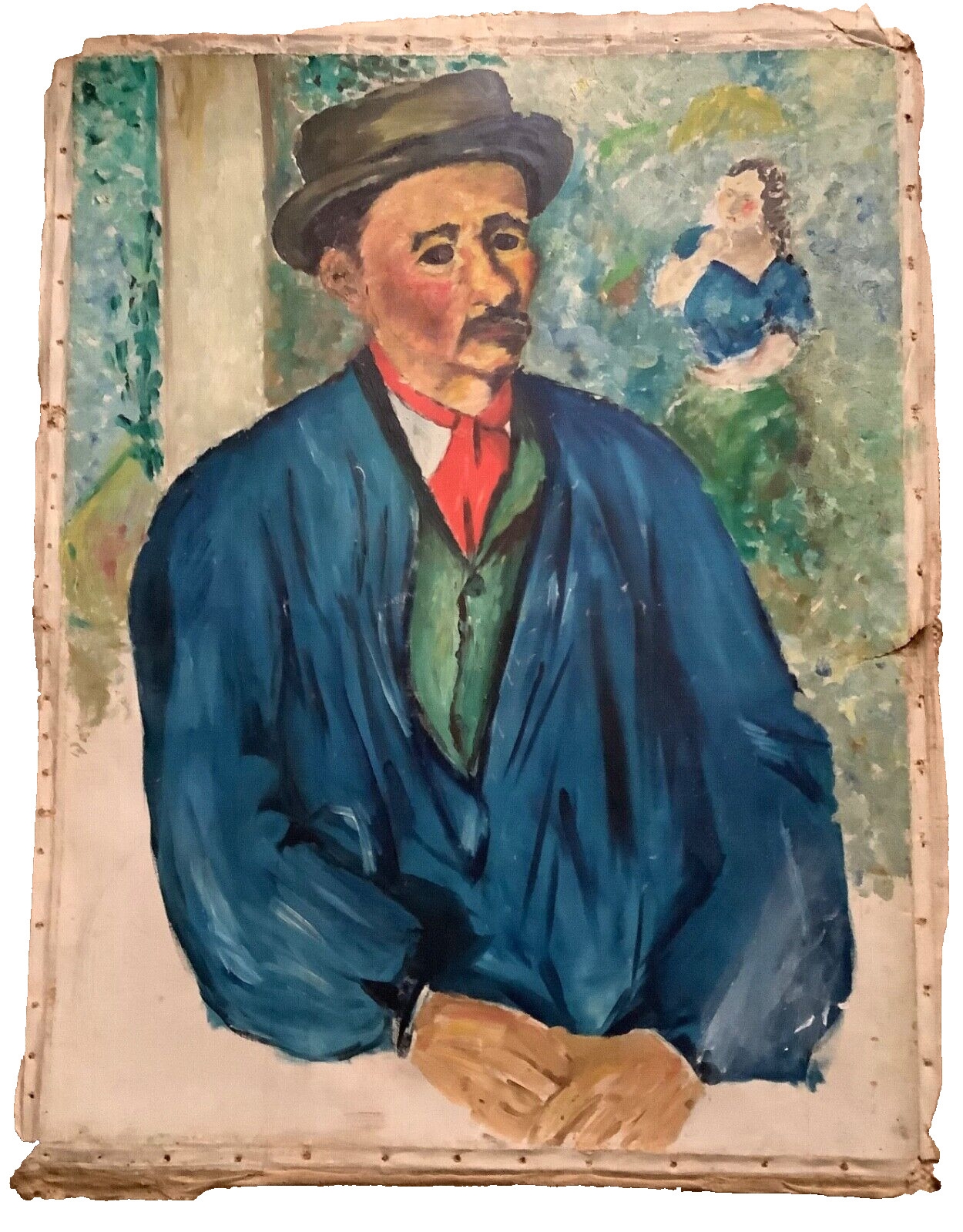 Paul Cézanne | Study of a portrait of a peasant in a blue smock (1895 ...