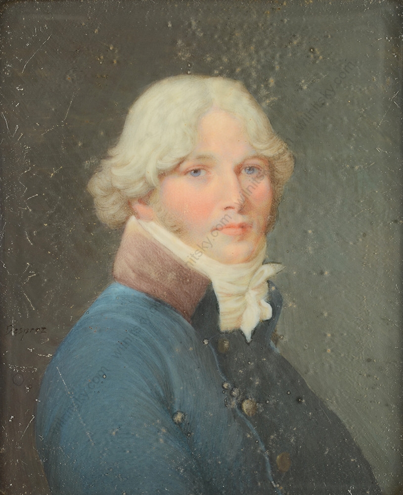 Louis Jean Desprez | Portrait of Jean-Marie-Joseph Ingres (Early 19th ...