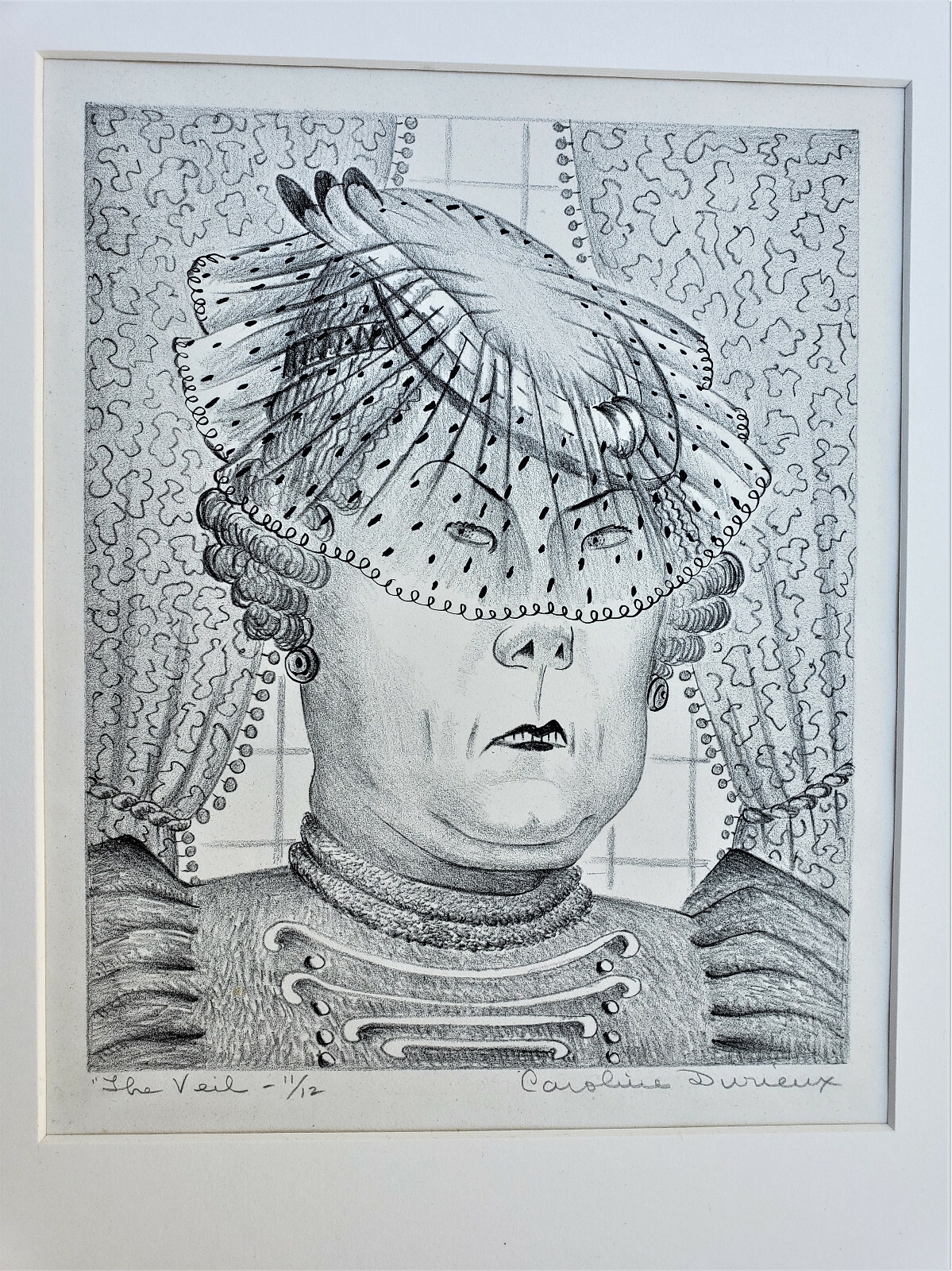 Caroline Durieux | The Veil (Circa 1940s) | MutualArt