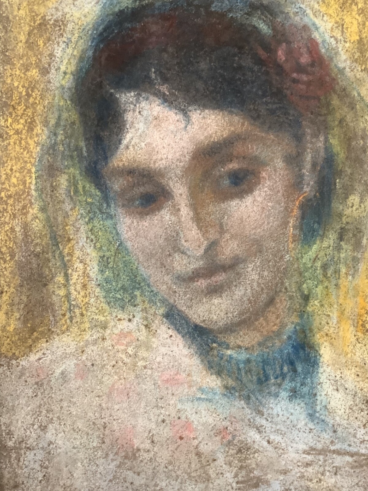 Alfred Sisley | Portrait of a young lady to the earring (1870) | MutualArt