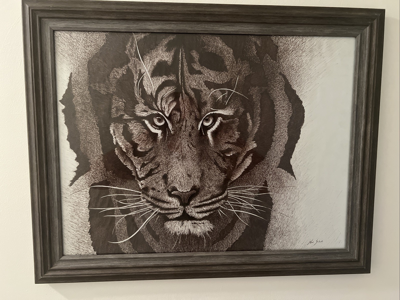Nick Stewart | Siberian Tiger Wall Art Original Piece | MutualArt