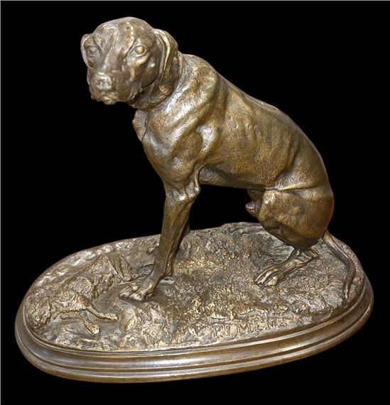 Pierre-Jules Mene | Antique French Bronze Sculpture Pointer Hunting Dog ...