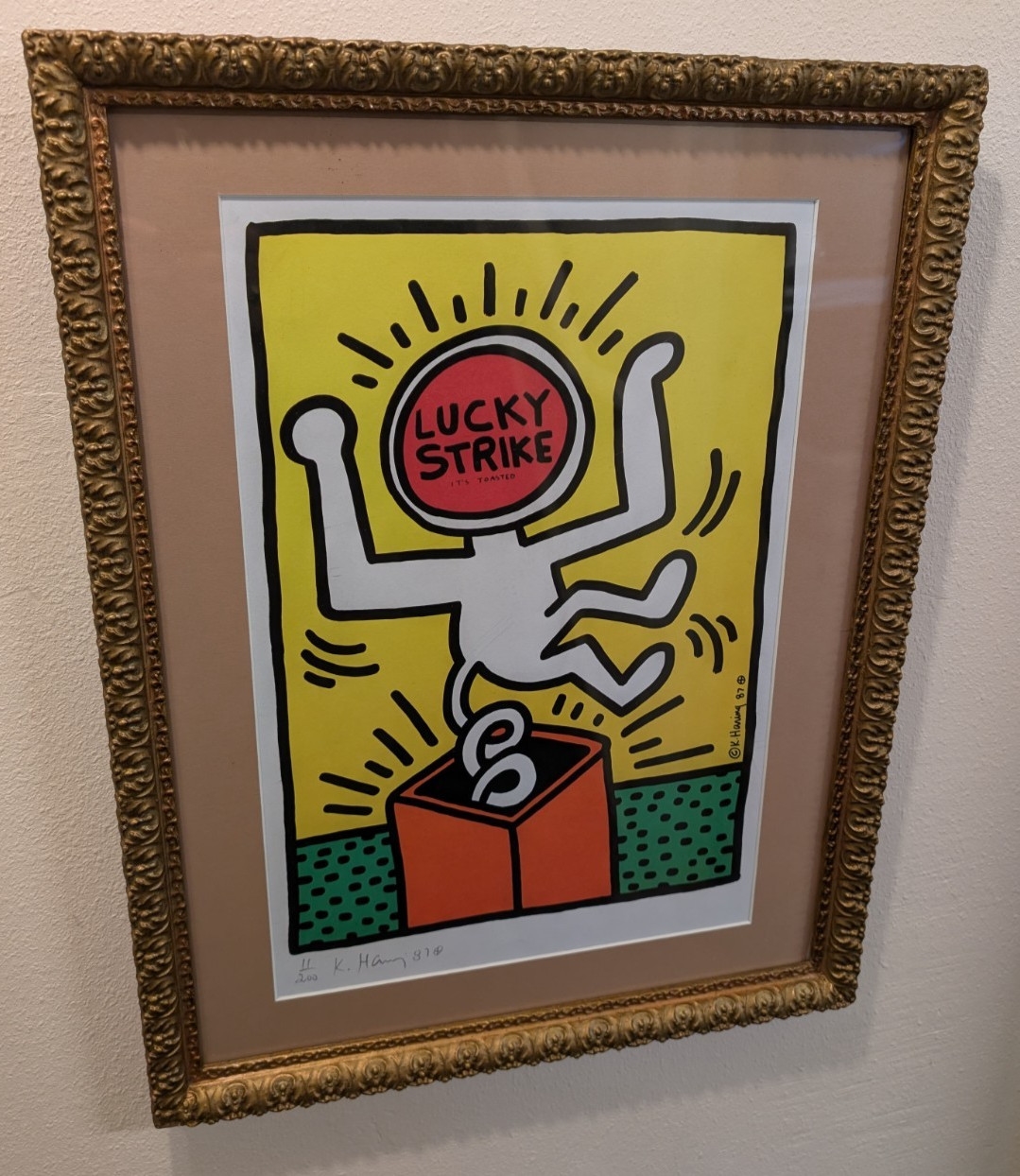 Keith Haring | Lucky Strike (1987) | MutualArt