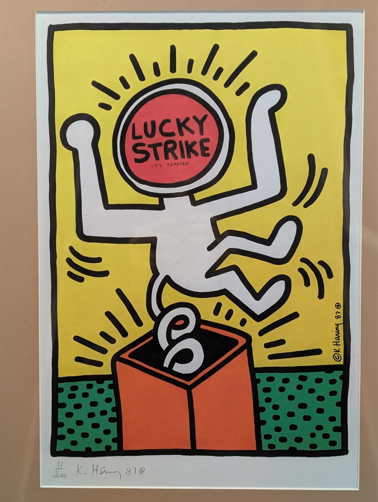 Keith Haring | Lucky Strike (1987) | MutualArt