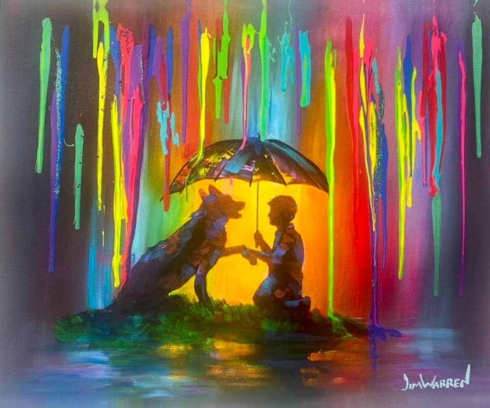 Jim Warren | 100 pieces of hand signed lithographs and canvas gicles by ...