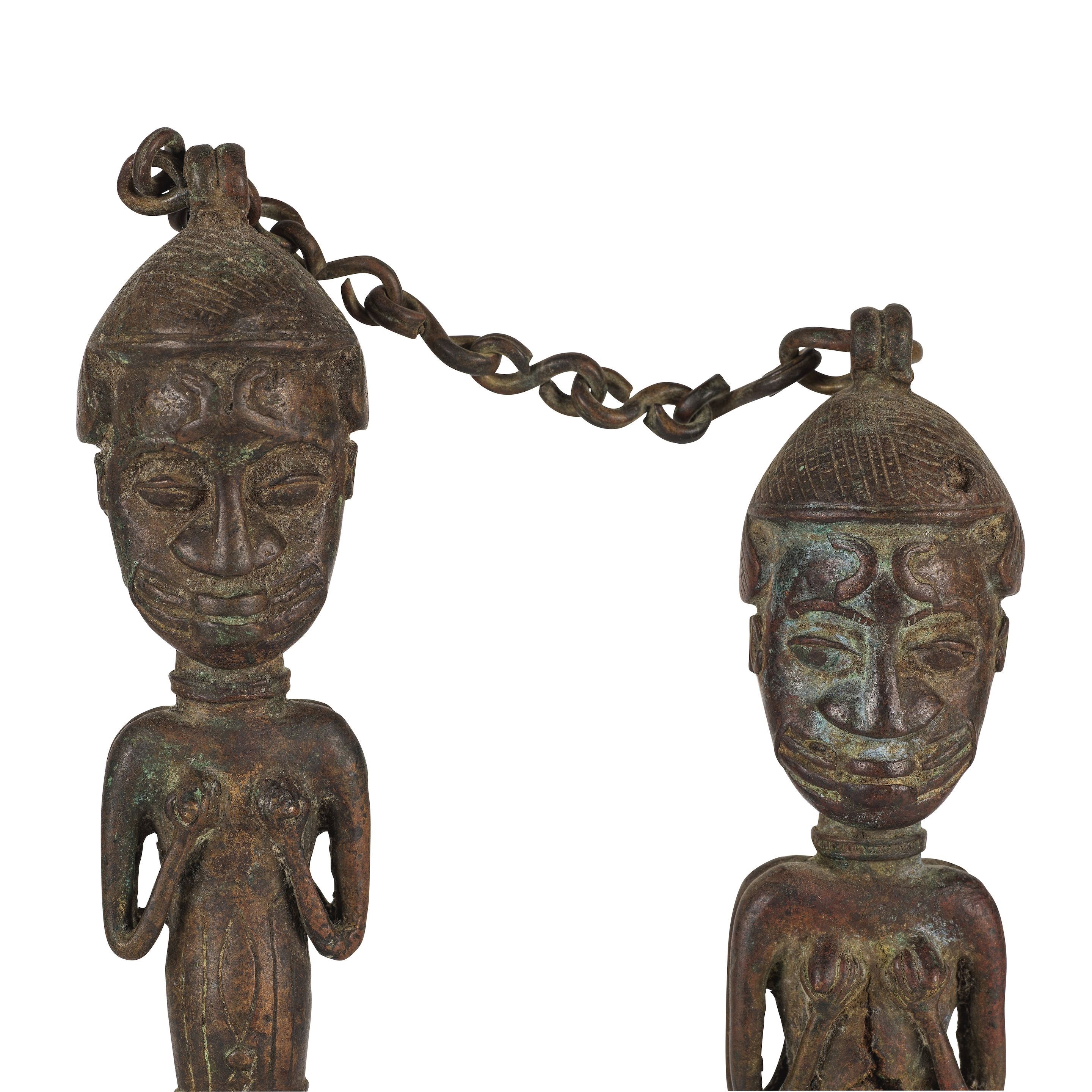 Nigerian School | PAIRE DE STATUETTES EDAN YORUBA DE LA SOCIÉTÉ ...