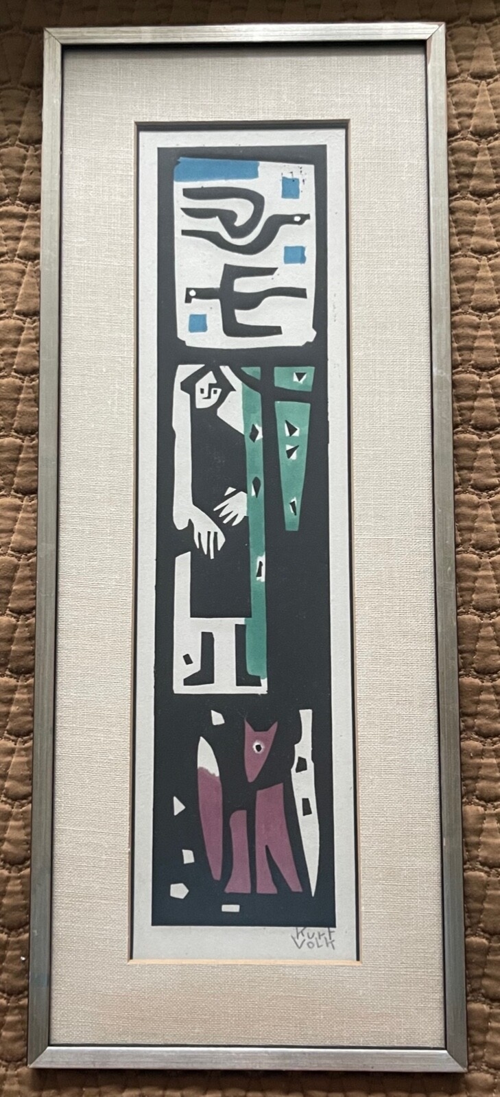 Kurt Volk | Vintage Abstract Kurt Volk Lithograph Print Mid Century ...
