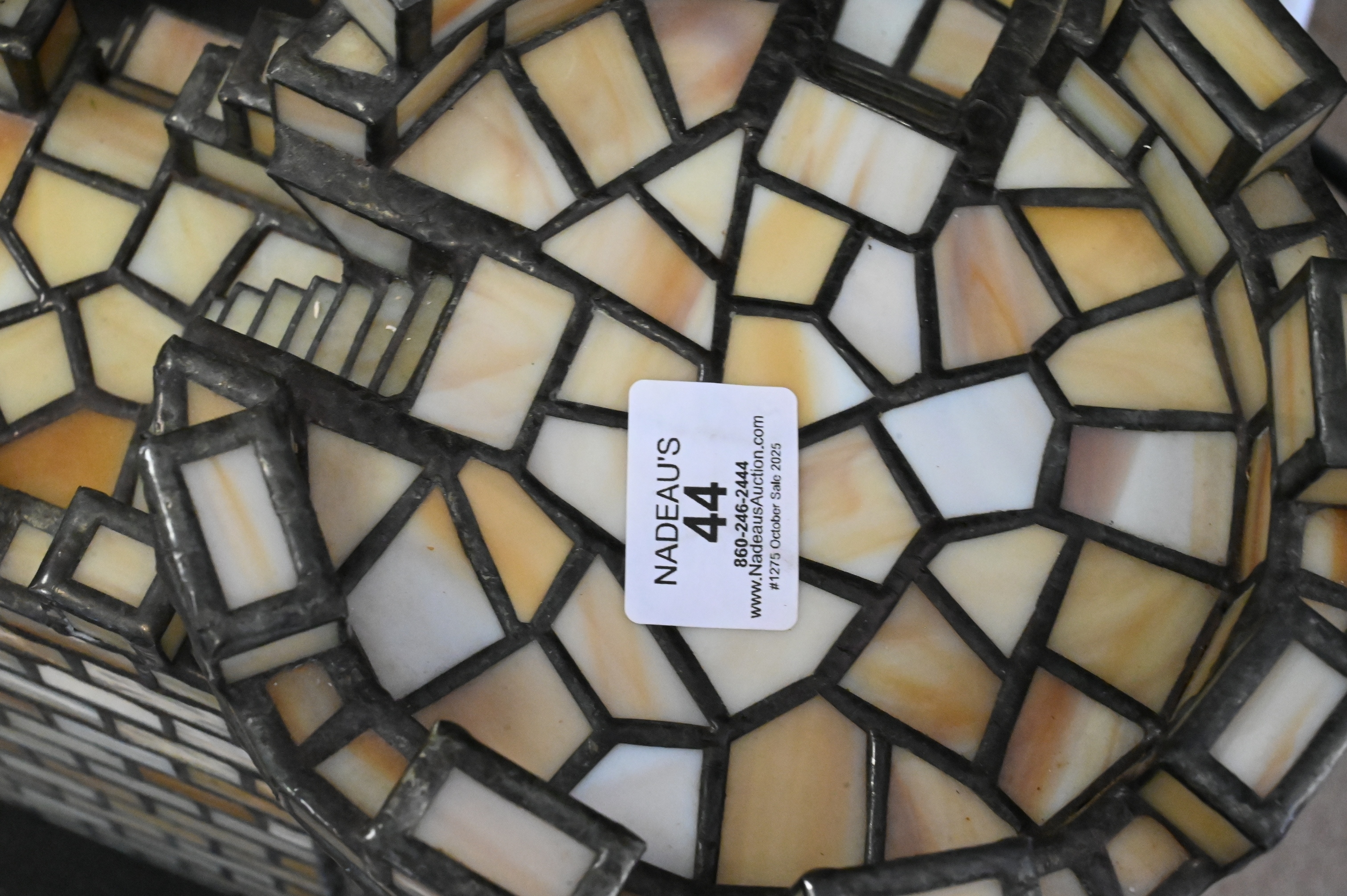 Tom Guerrette | Caramel Glass and Leaded Castle Light | MutualArt