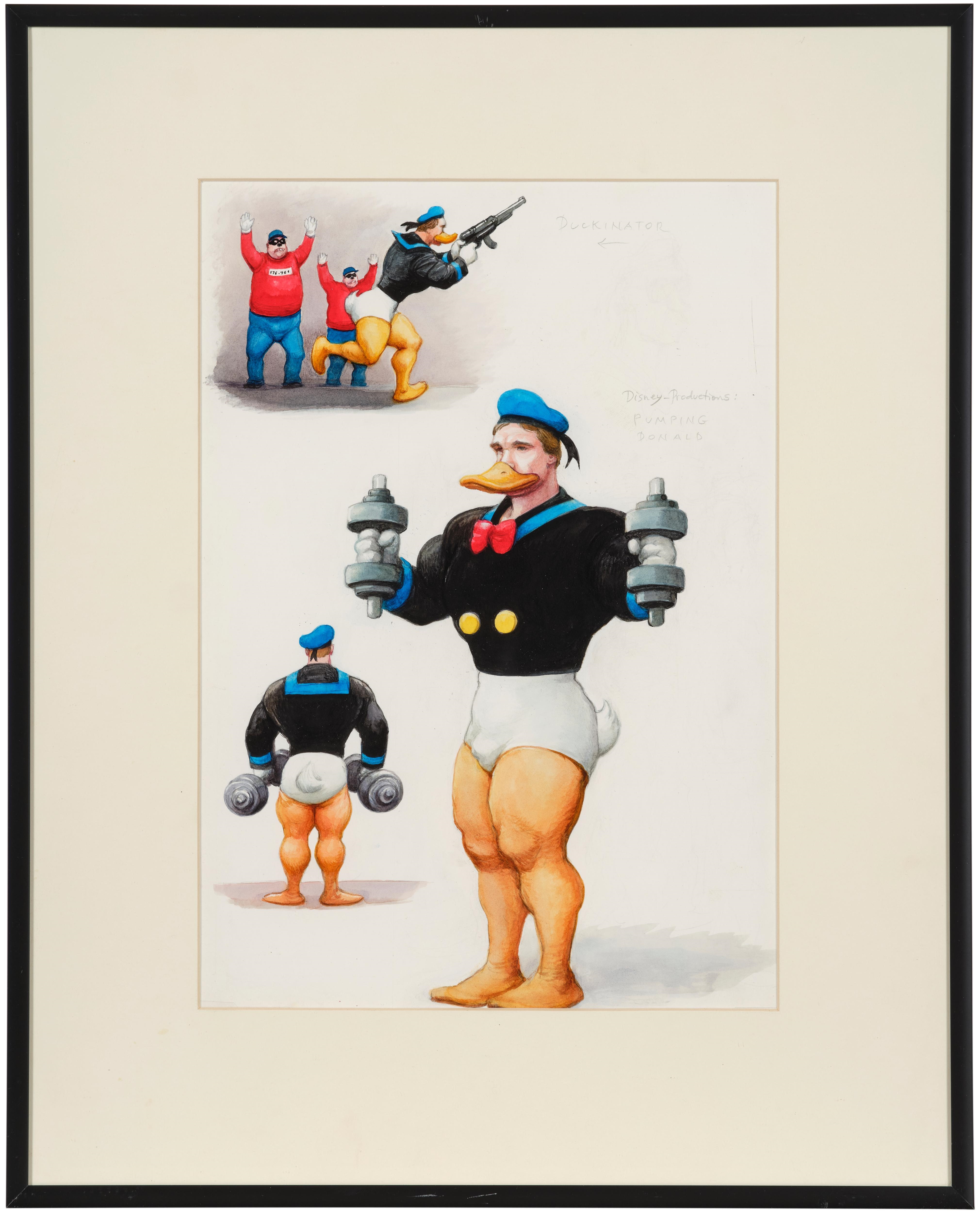 Manfred Deix | Disney - Produktions: PUMPING DONALD | MutualArt
