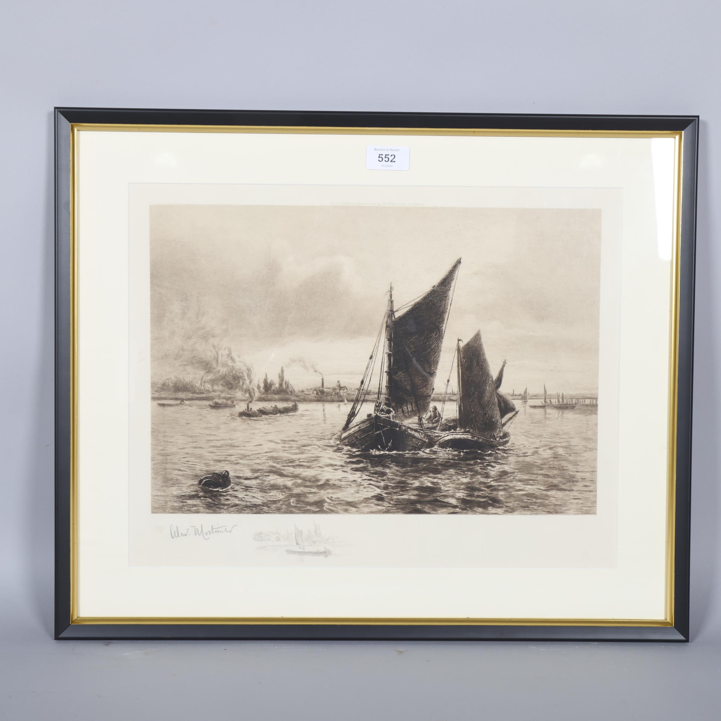 Alex Mortimer | Hay Barges On The Thames | MutualArt