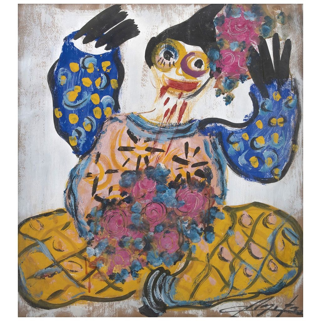 Chucho Reyes | Payaso con flores | MutualArt