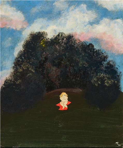 Robert Zeppel-Sperl | Nackedei auf rotem Tuch in grüner Wiese (1970 ...