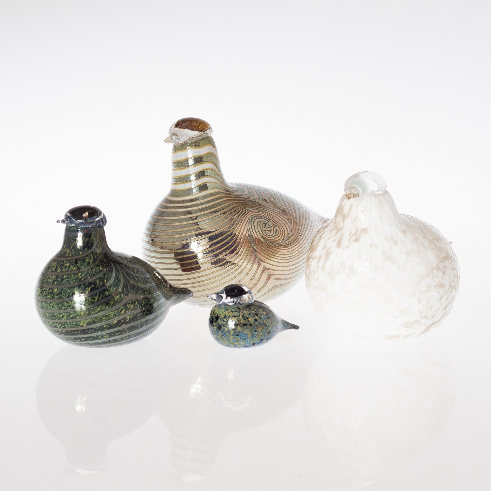 Oiva Toikka | Decorative birds, 4 pcs, Riekko, Alli, Pikkualli ja Pikku ...