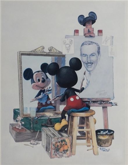 Charles Boyer | Mickey Mouse Self Portrait | MutualArt