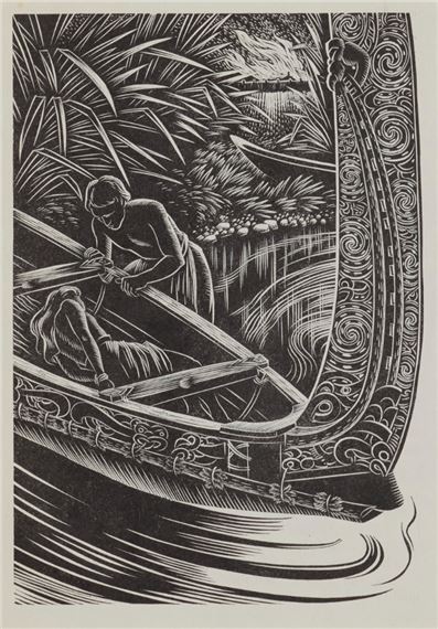 E. Mervyn Taylor | War Canoe (1947) | MutualArt