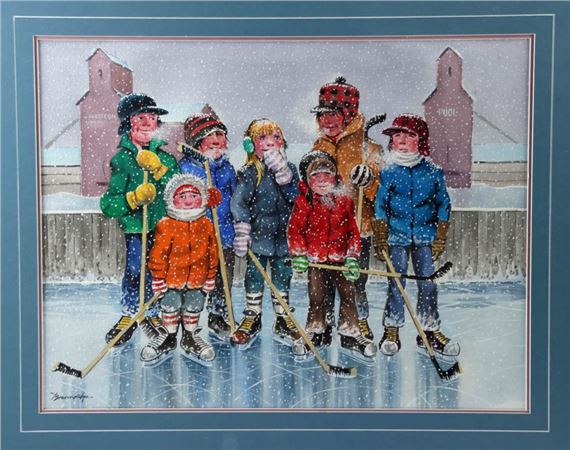 William Roy Brownridge | Youth Hockey Scene (1990s) | MutualArt
