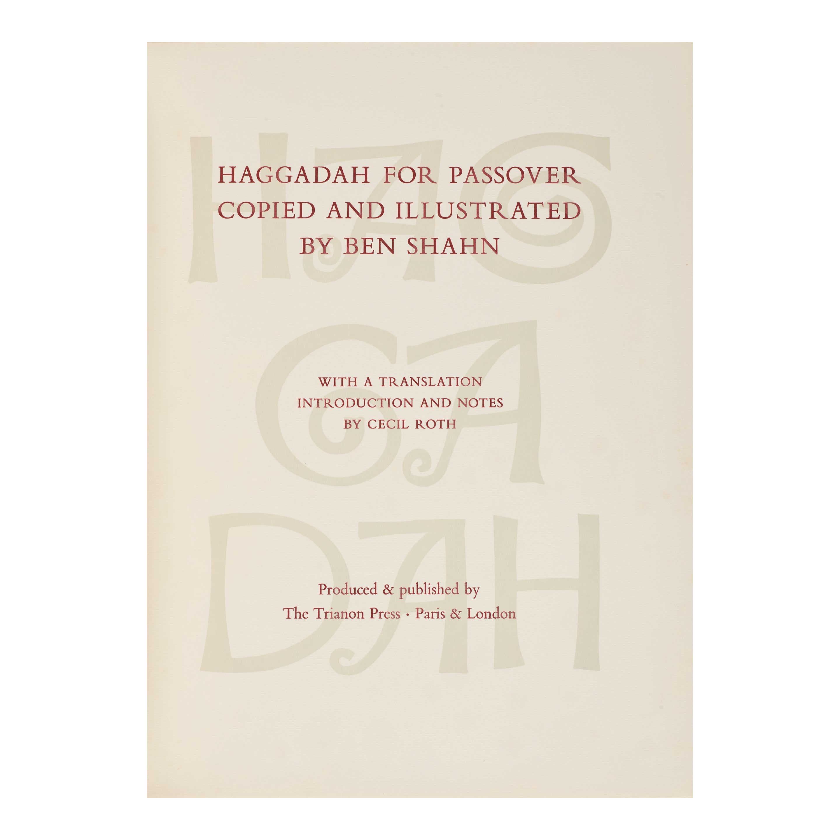 Ben Shahn | Shahn Haggaddah (1966) | MutualArt