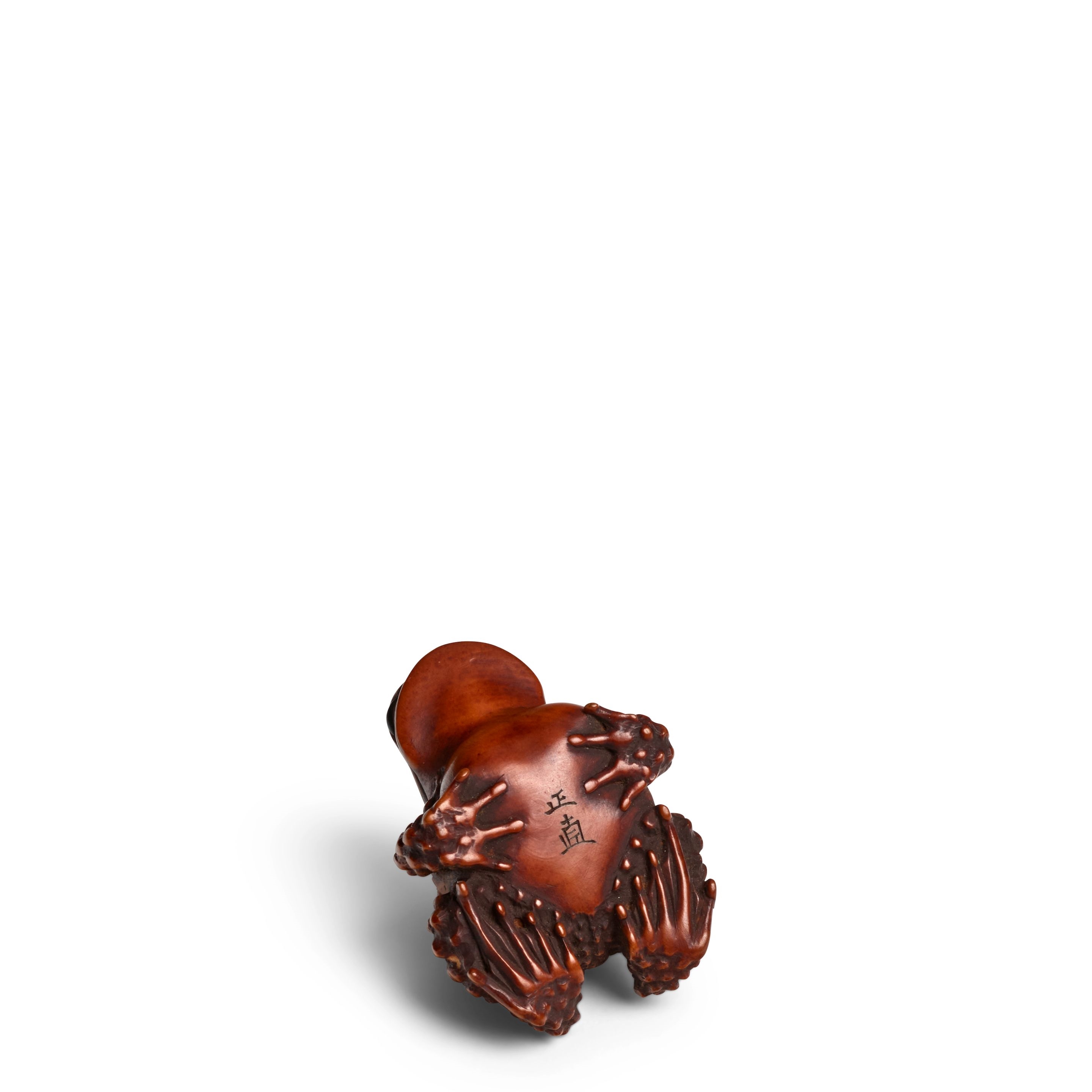 Masanao | A Small Wood Netsuke of Two Toads Edo period (1615-1868 ...