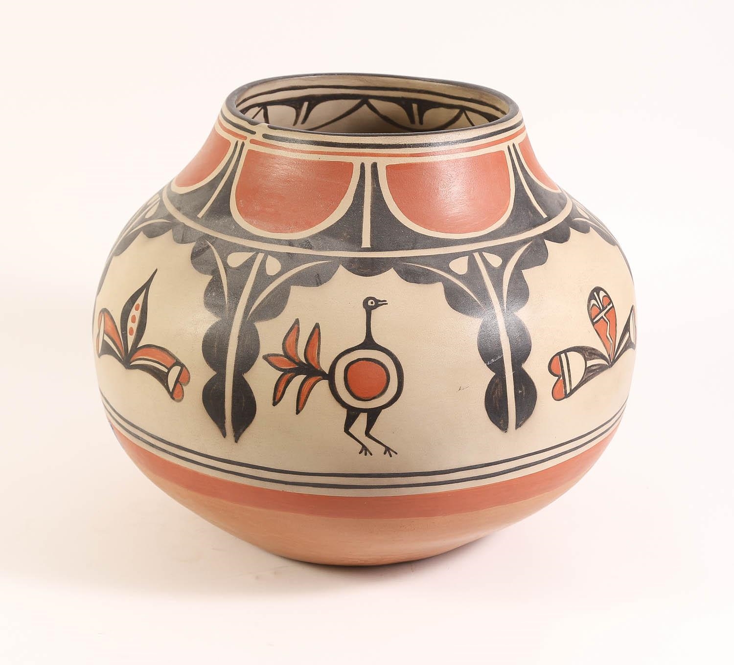 Robert Tenorio | Santo Domingo Pueblo Large Pottery Jar | MutualArt