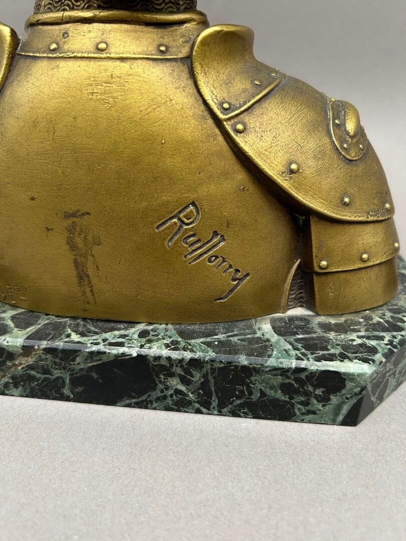 Oscar Ruffoni | Joan of Arc Regula bust with gilded patina | MutualArt
