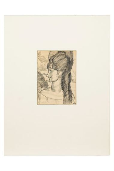 Jean-Théodore Dupas | Portrait in profile | MutualArt