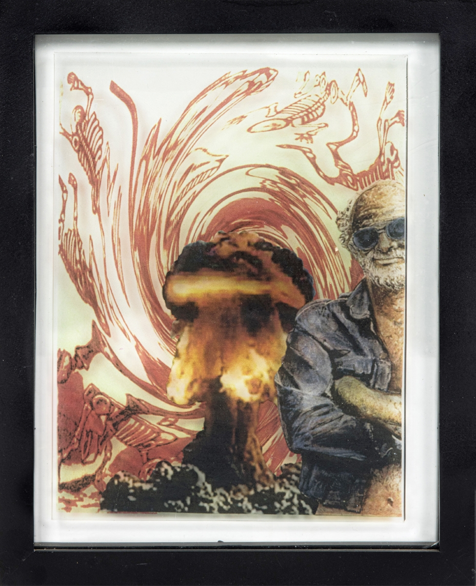 David Gilhooly | Untitled (Robert Arneson with Mushroom Cloud | MutualArt