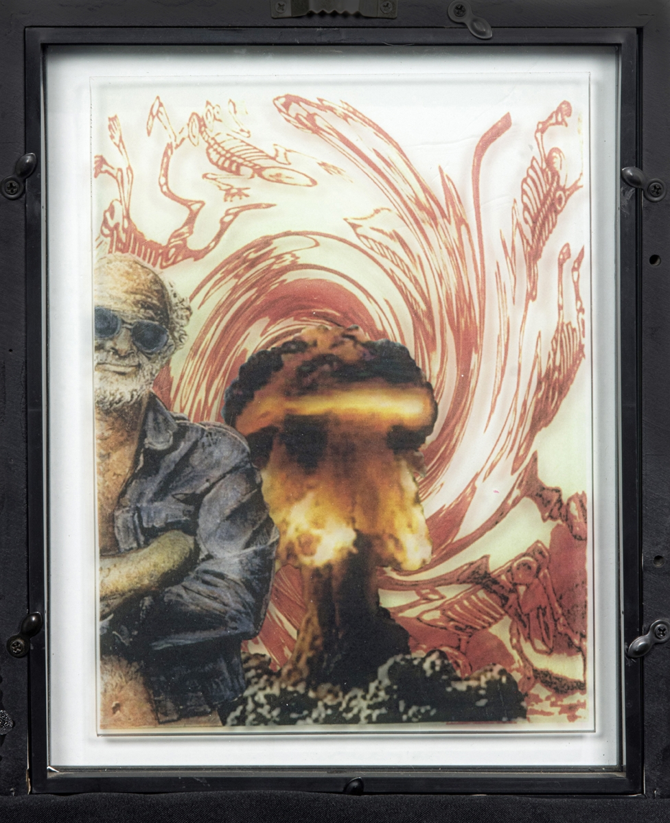 David Gilhooly | Untitled (Robert Arneson with Mushroom Cloud | MutualArt