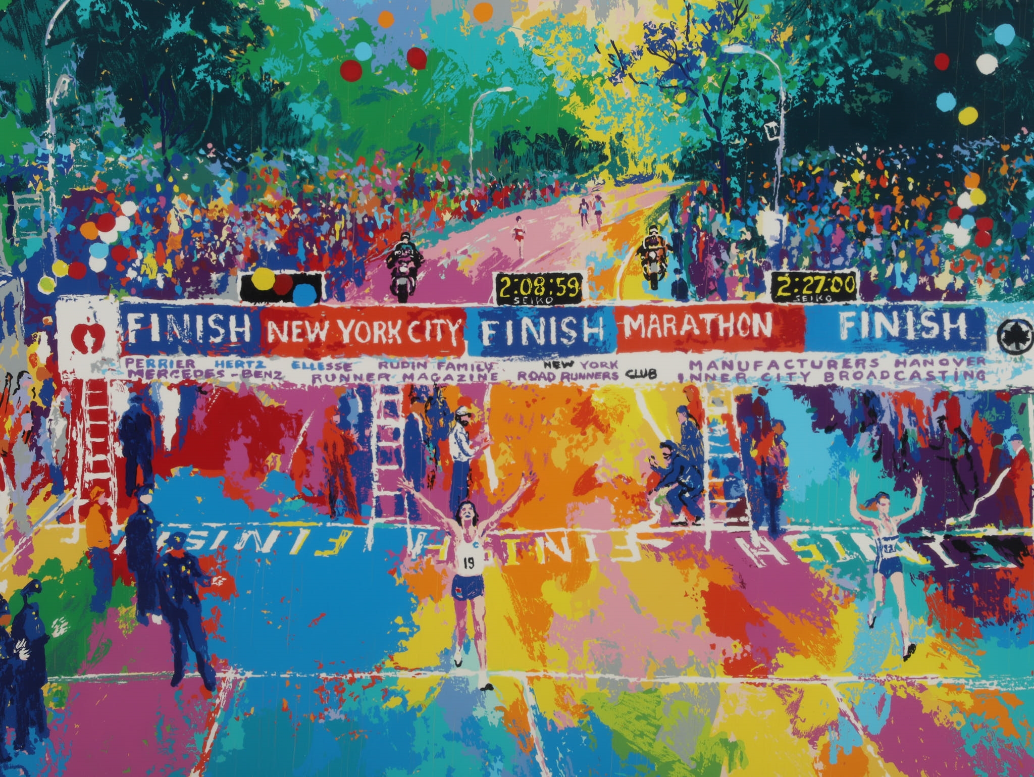 LeRoy Neiman | Classic Marathon Finish | MutualArt