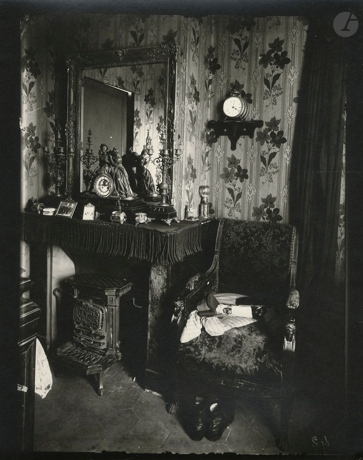 Eugène Atget | Parisian interiors of a worker. Paris, rue de ...