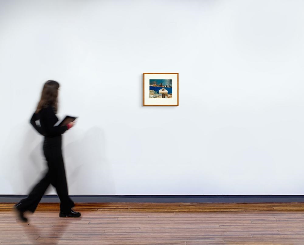 Sidney Nolan | Church with harbour background, c.1955 – 56 (1955 - 1956 ...