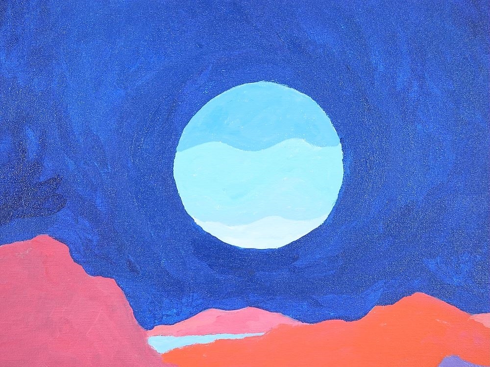 Ted Harrison | Malahat Moon (2009) | MutualArt
