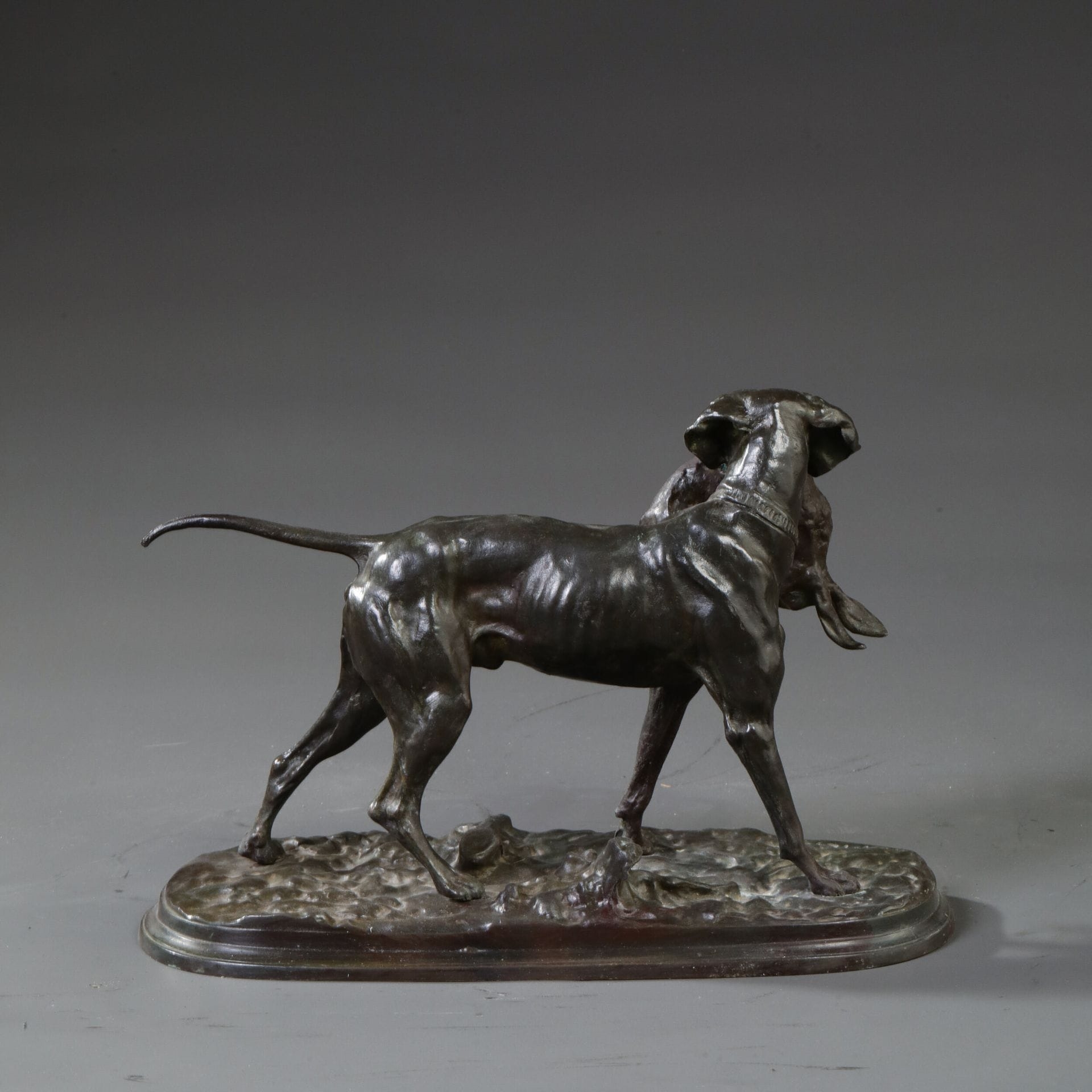 Pierre-Jules Mene | Dog holding a hare | MutualArt