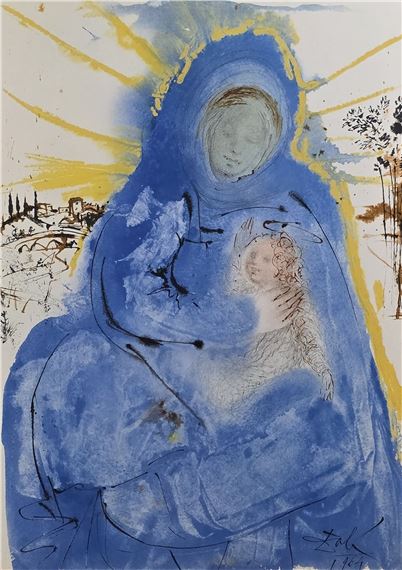 Salvador Dalí | Mary gathering within her heart (1964) | MutualArt