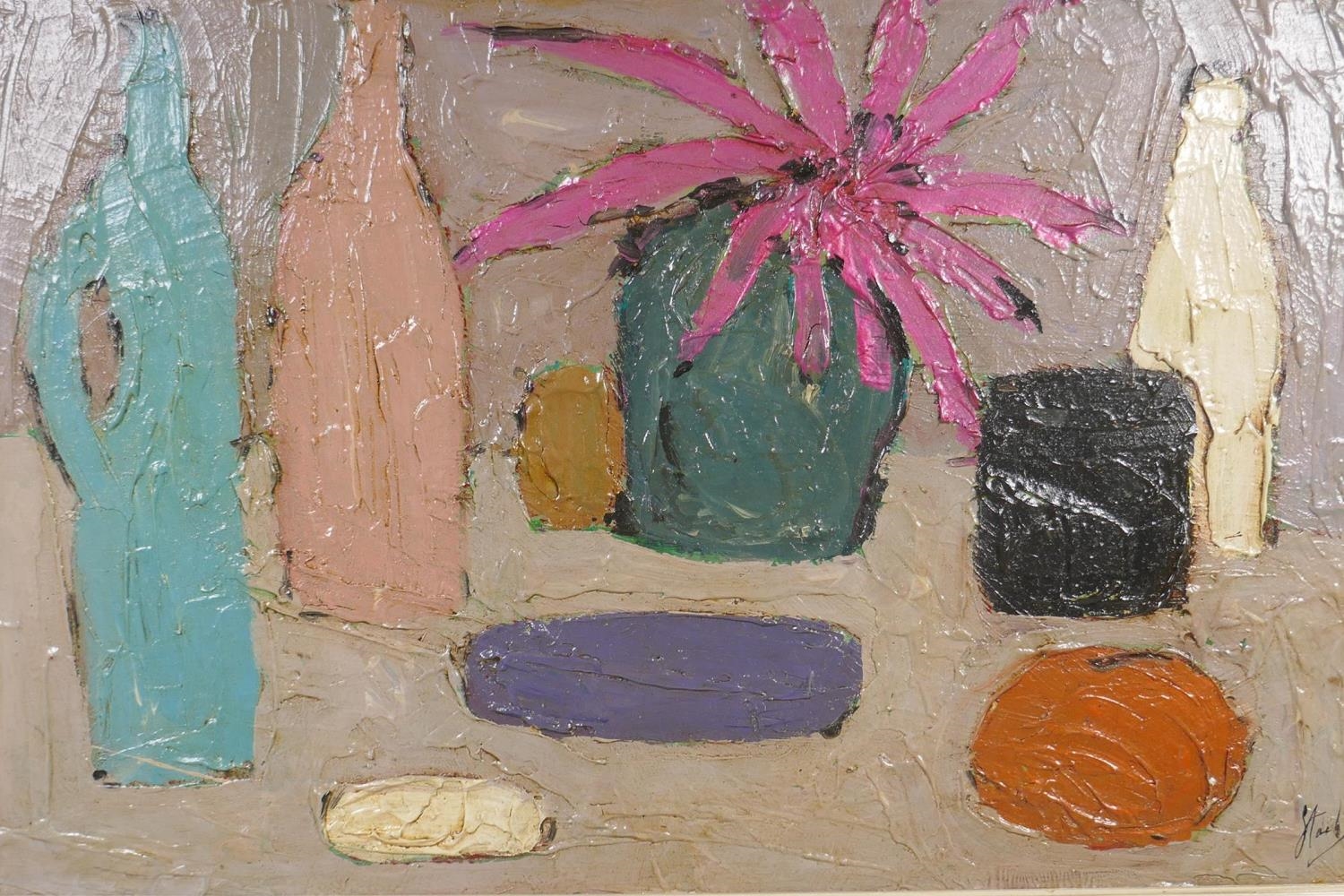 Nicolas de Staël | still life with bottles | MutualArt