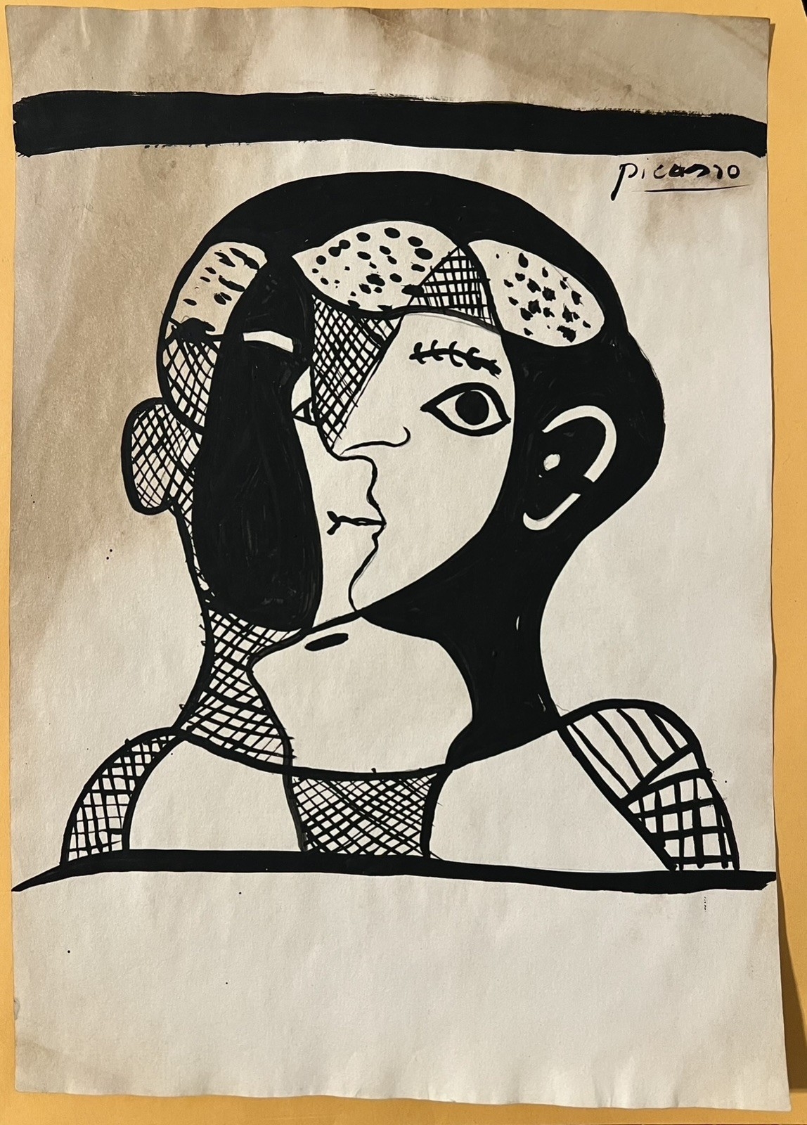 Pablo Picasso | Pablo Picasso Original Signed Painting with COA ...