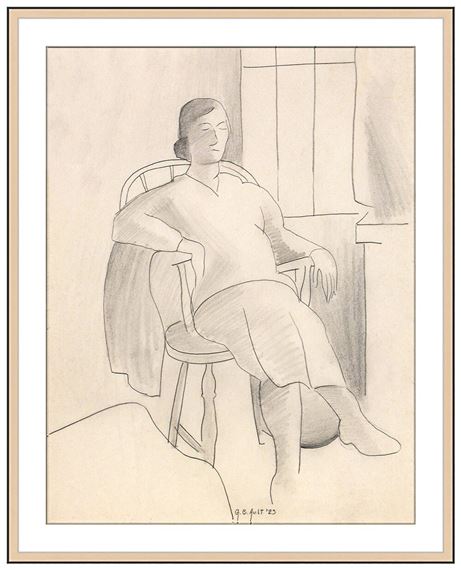 George Copeland Ault | Portrait Of Artist's Wife (1923) | MutualArt
