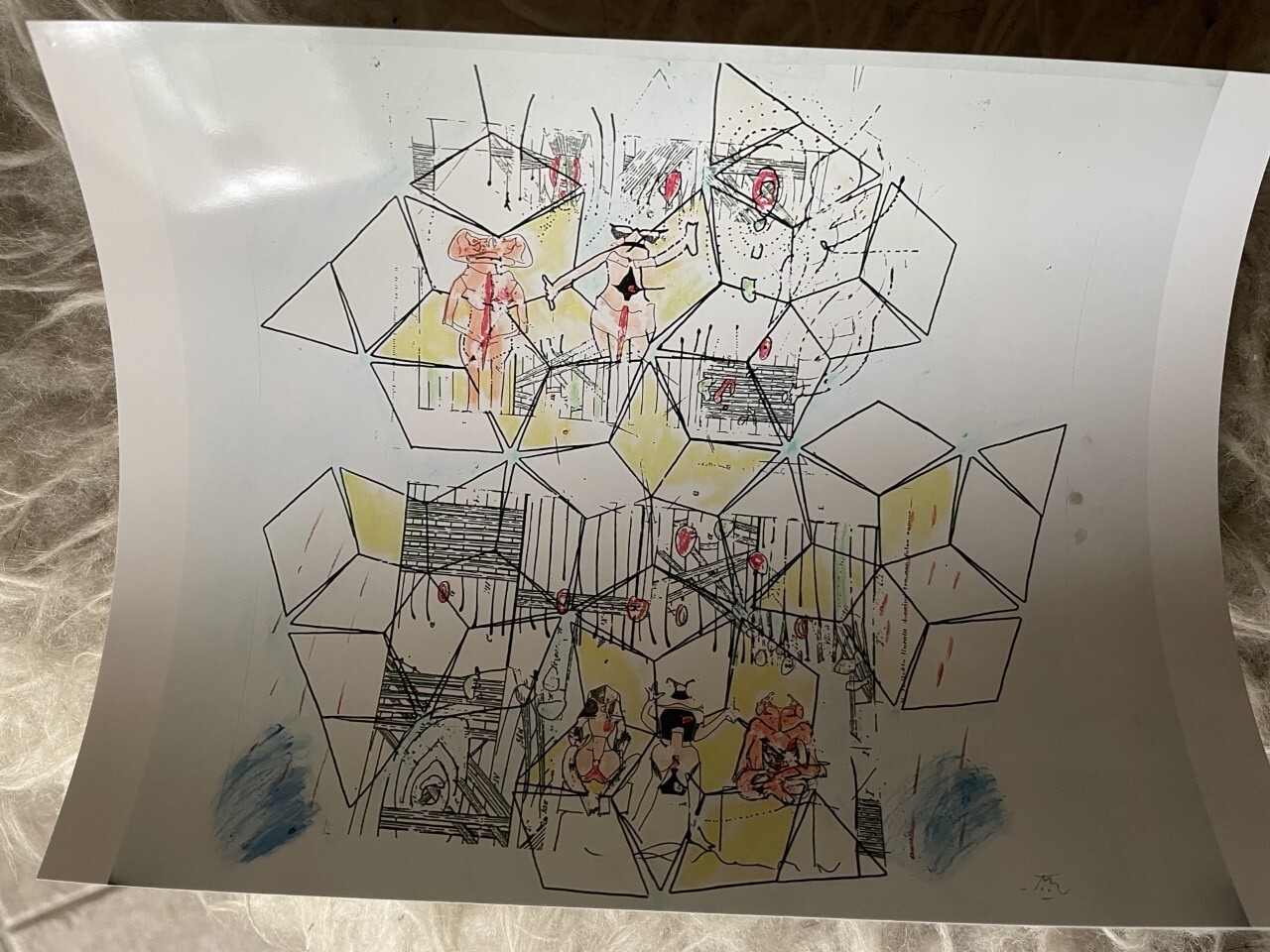 Roberto Matta | original mixed media drawing (1970) | MutualArt