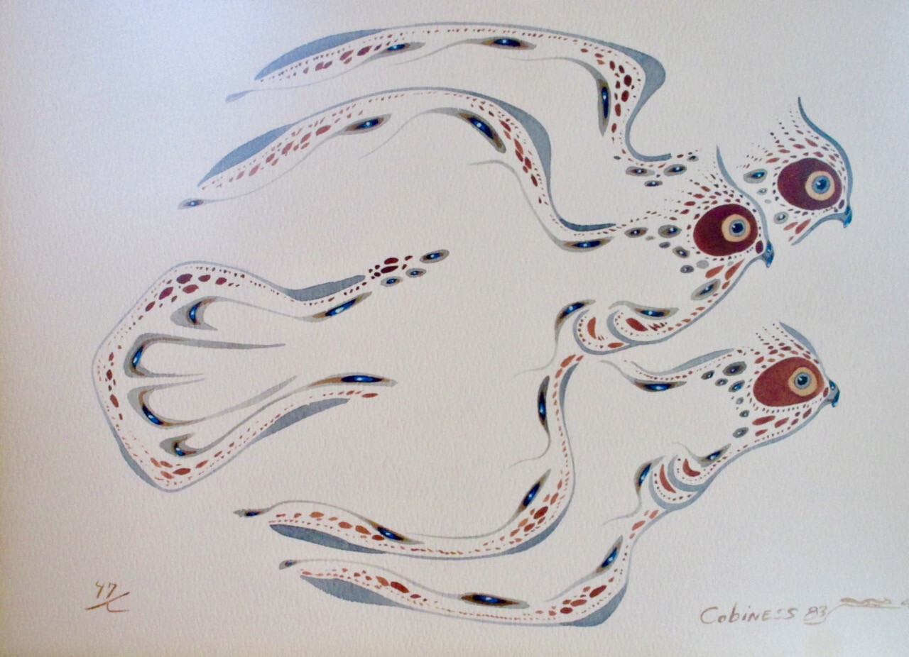Eddy Cobiness | THREE FLYING BIRDS (1983) | MutualArt