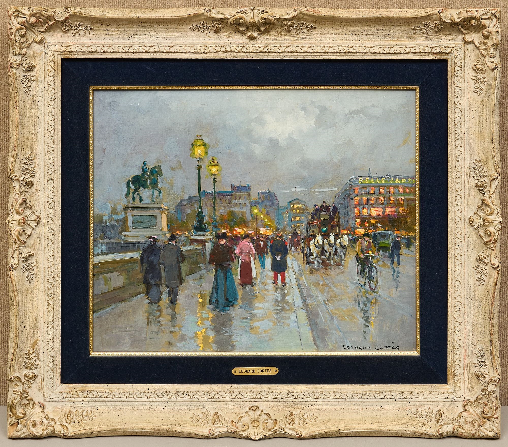 Edouard Léon Cortès | Pont Neuf, Rainy Evening (1882 - 1969) | MutualArt