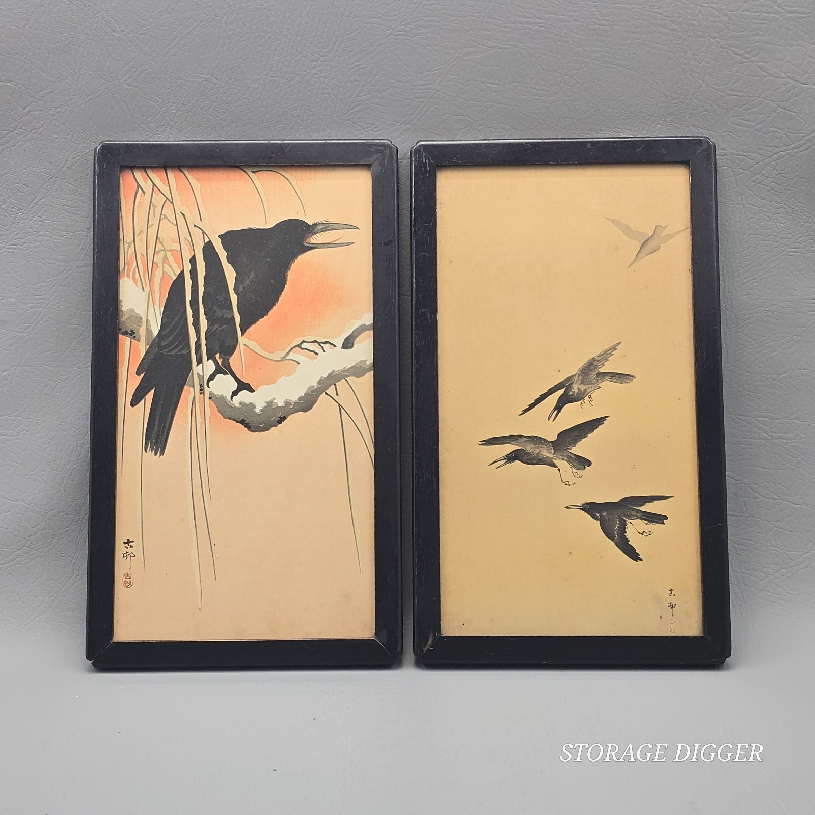 Ohara Koson | Crow on a Snowy Branch, Birds | MutualArt