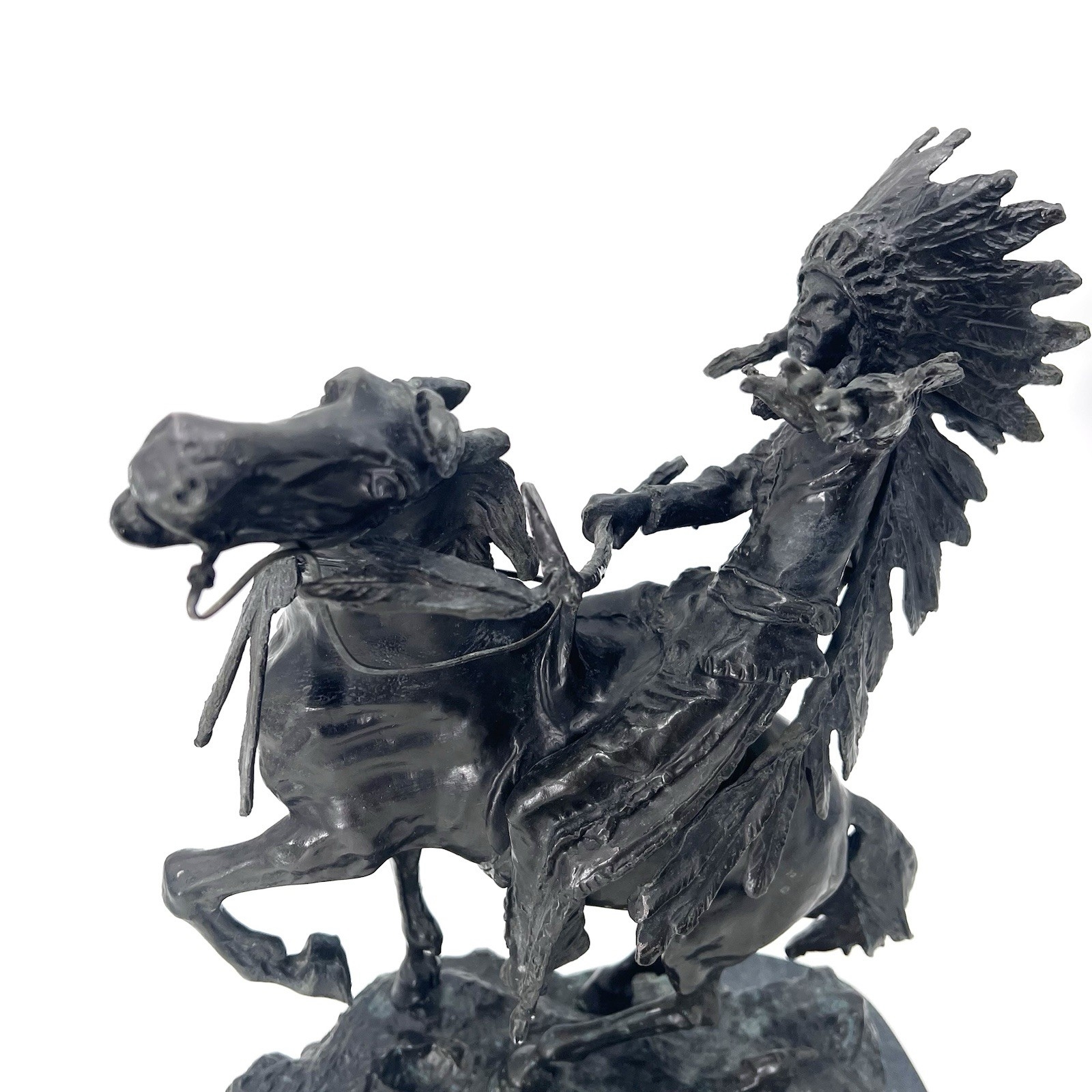 Carl Kauba | Carl Kauba Bronze Sculpture Native American Indian on ...